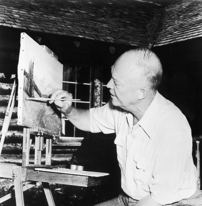 A Watercolor Lesson for Eisenhower and a Memorable Day for Kansas City ...