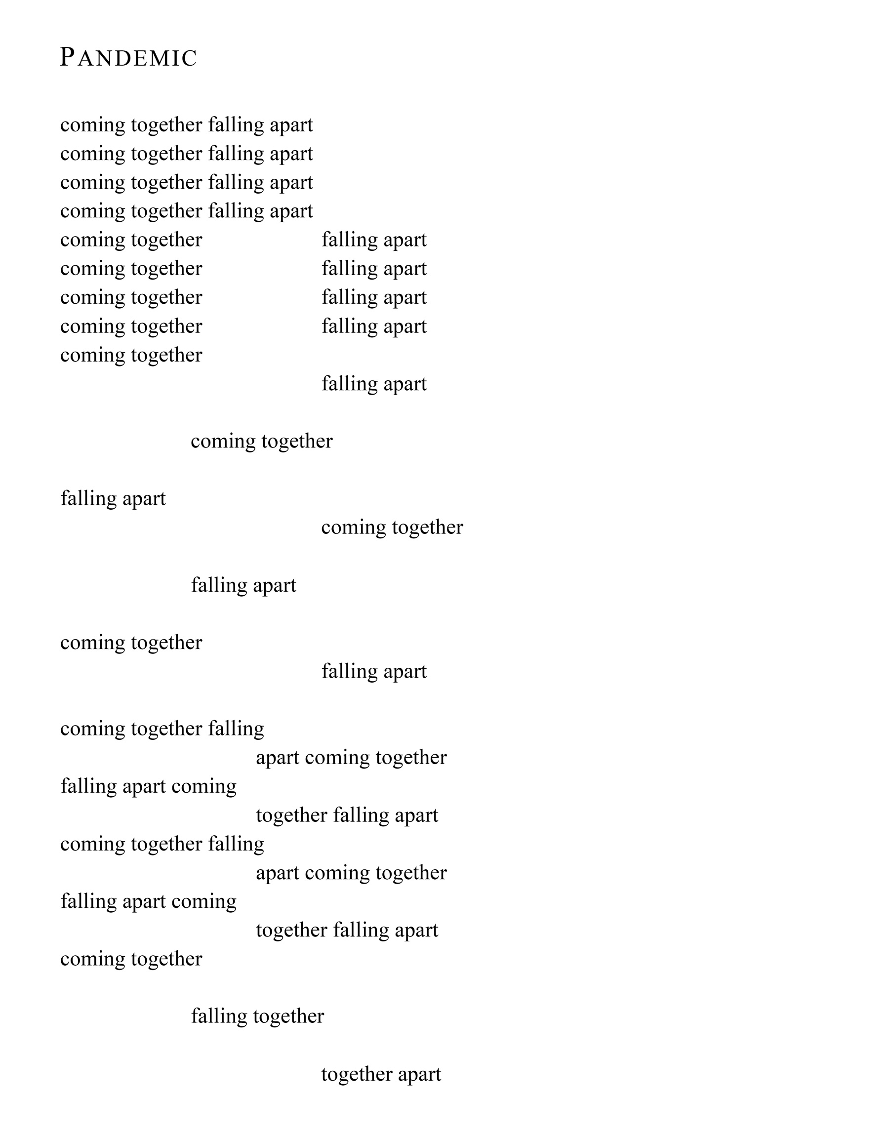 Poem: ‘Pandemic’ – KC STUDIO